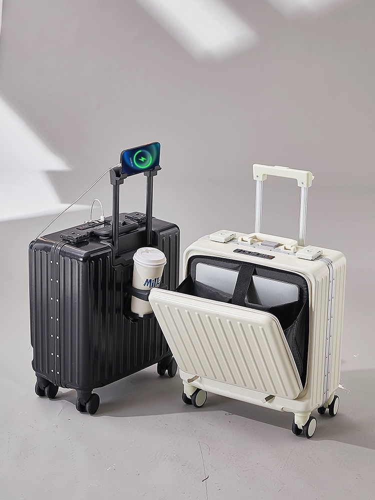 18 Inch High Quality Aluminum Frame Luggage Abs Pc Trolley Case Tsa ...